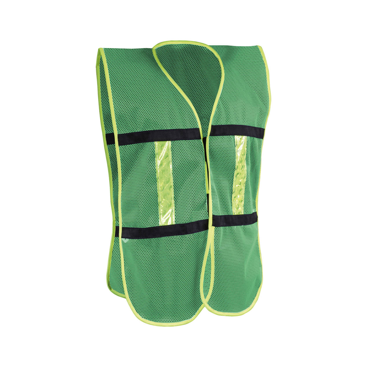 Chaleco Verde con Bies de Alta Visibilidad JYRSA SR-1011VCRL – HSO Ferreterías