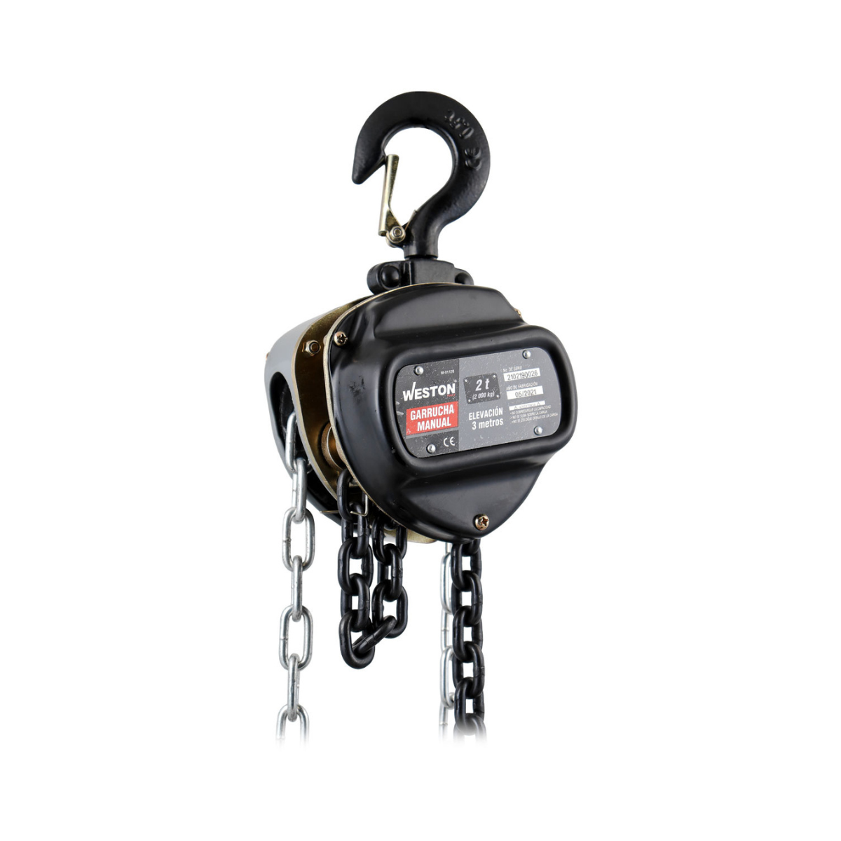 Polipastos Manual 2 T, 3 m Levante Weston WESM-01120 – HSO Ferreterías