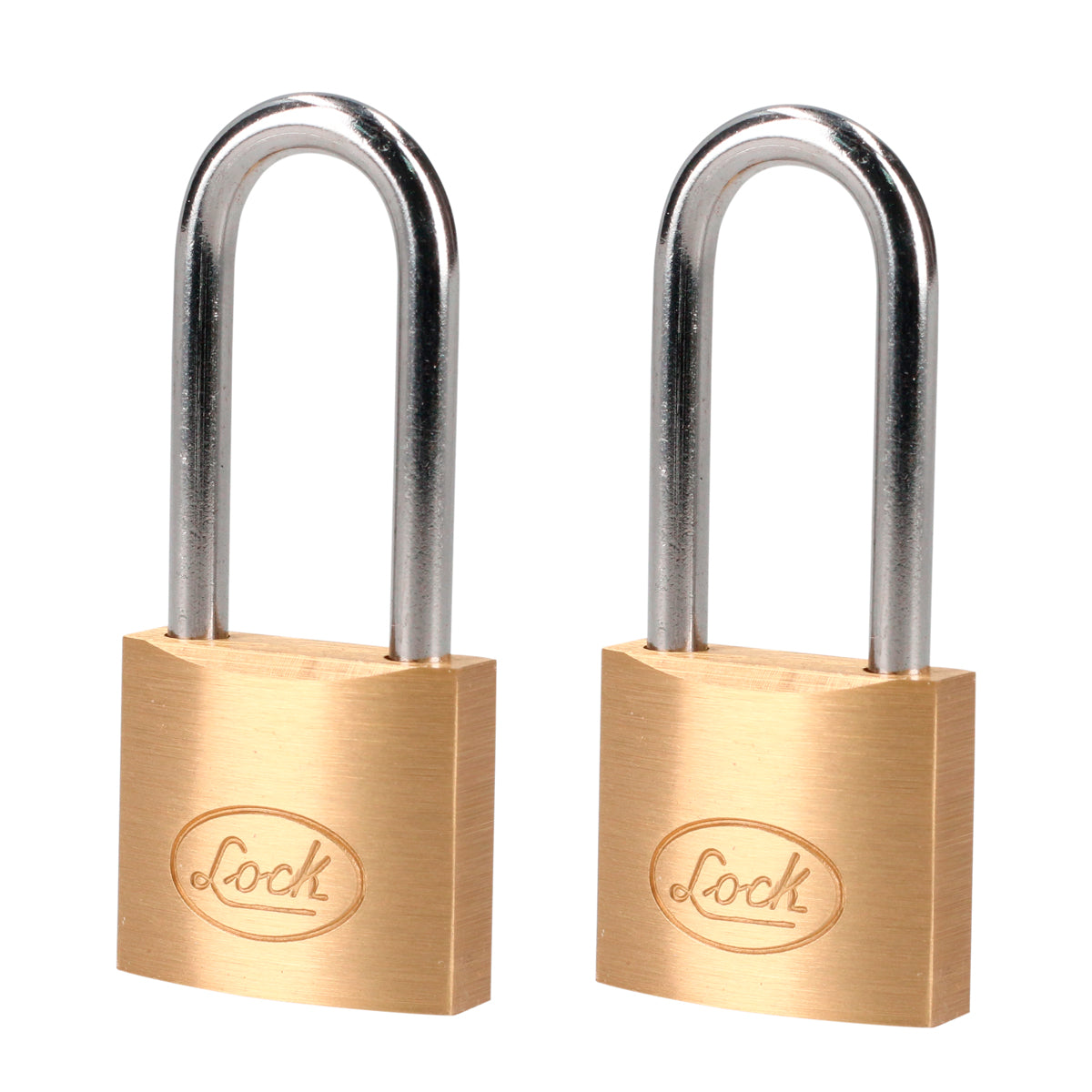 Juego De Candados De Latón Largos 25 Mm, Llave Estándar, 2 Piezas Lock ...