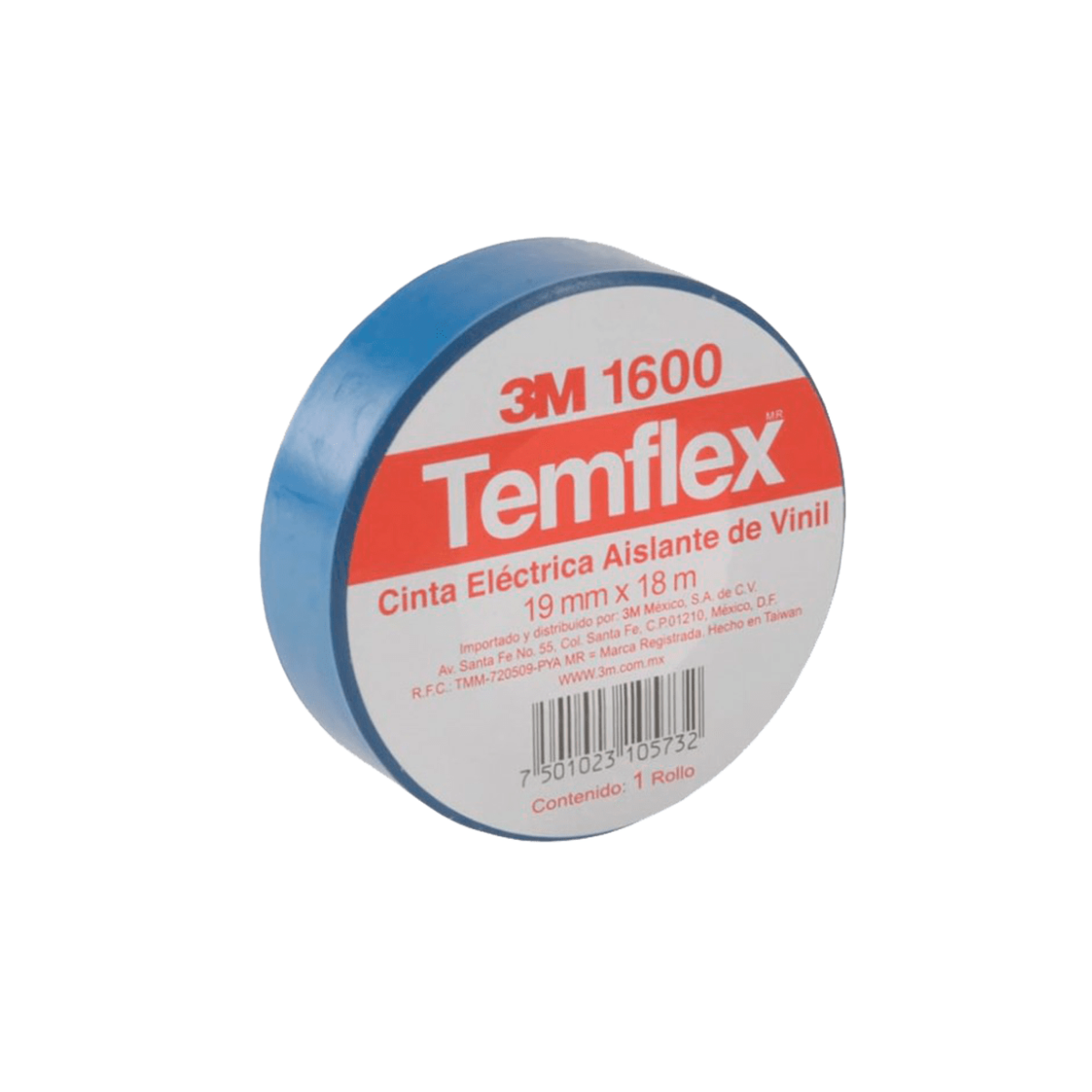 Cinta Electrica Aislante Azul 19 mm x 18 M 3M TMF1600AZ – HSO Ferreterías