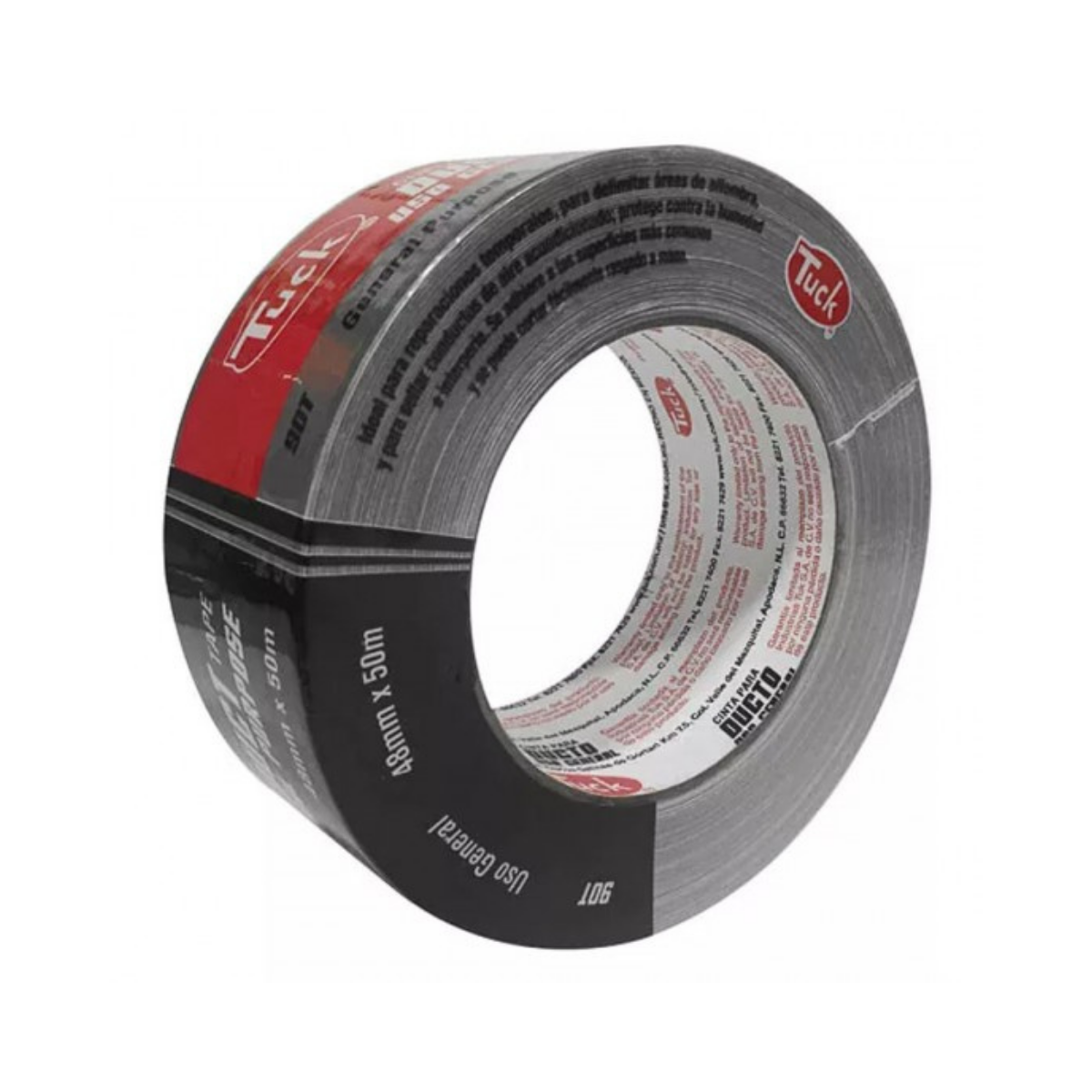 Cinta para Ductos Gris 90T 48 Mm x 50 Mts Tuk TUK659003 – HSO Ferreterías