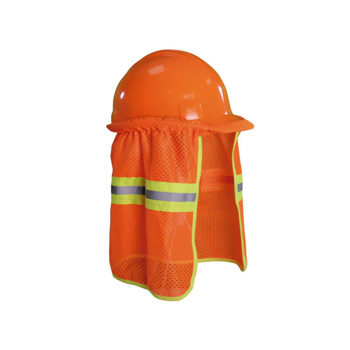 Cubre Nuca Elastico Anaranjado con Reflejante Para Casco de Seguridad ...