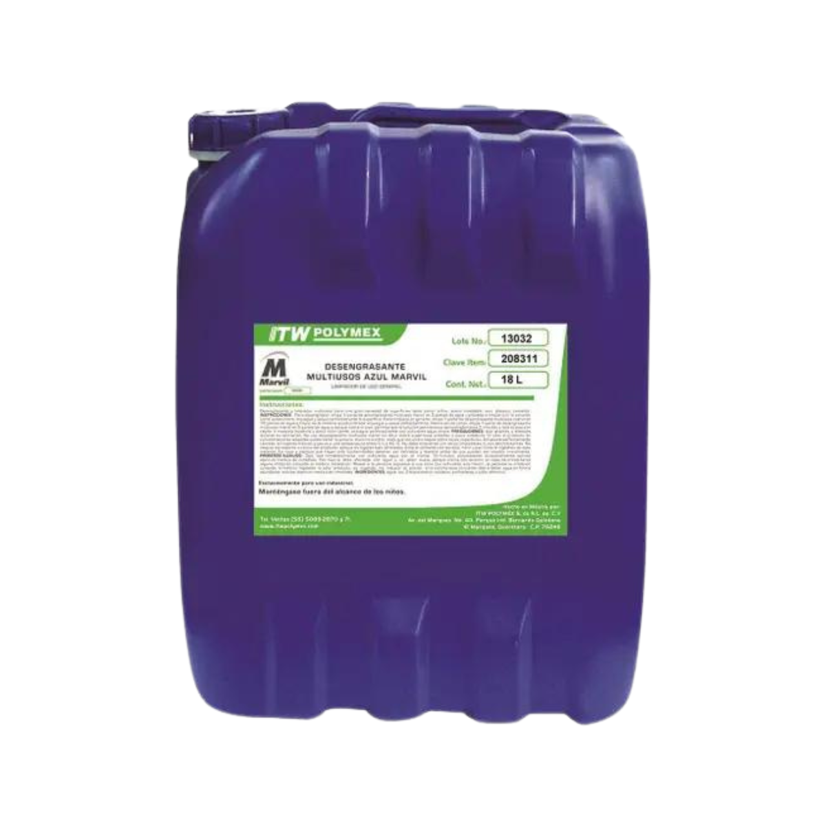 Desengrasante Marvil Multiusos 18 Lt ITW Ind ITW208311 – HSO Ferreterías