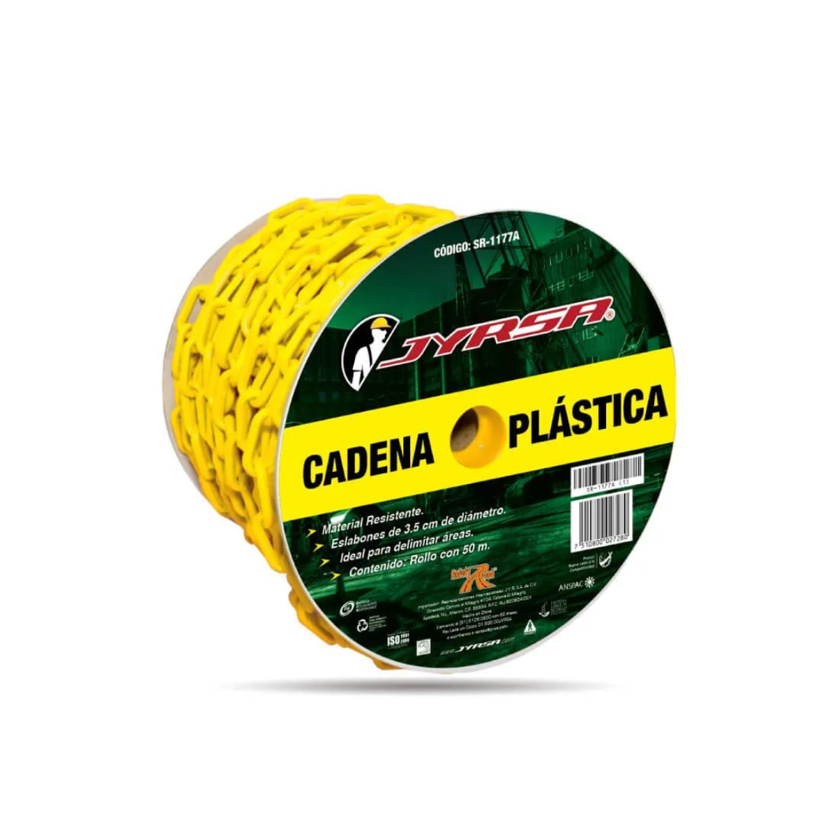 Cadena Plástica Amarilla JYRSA SR-1177AM – HSO Ferreterías