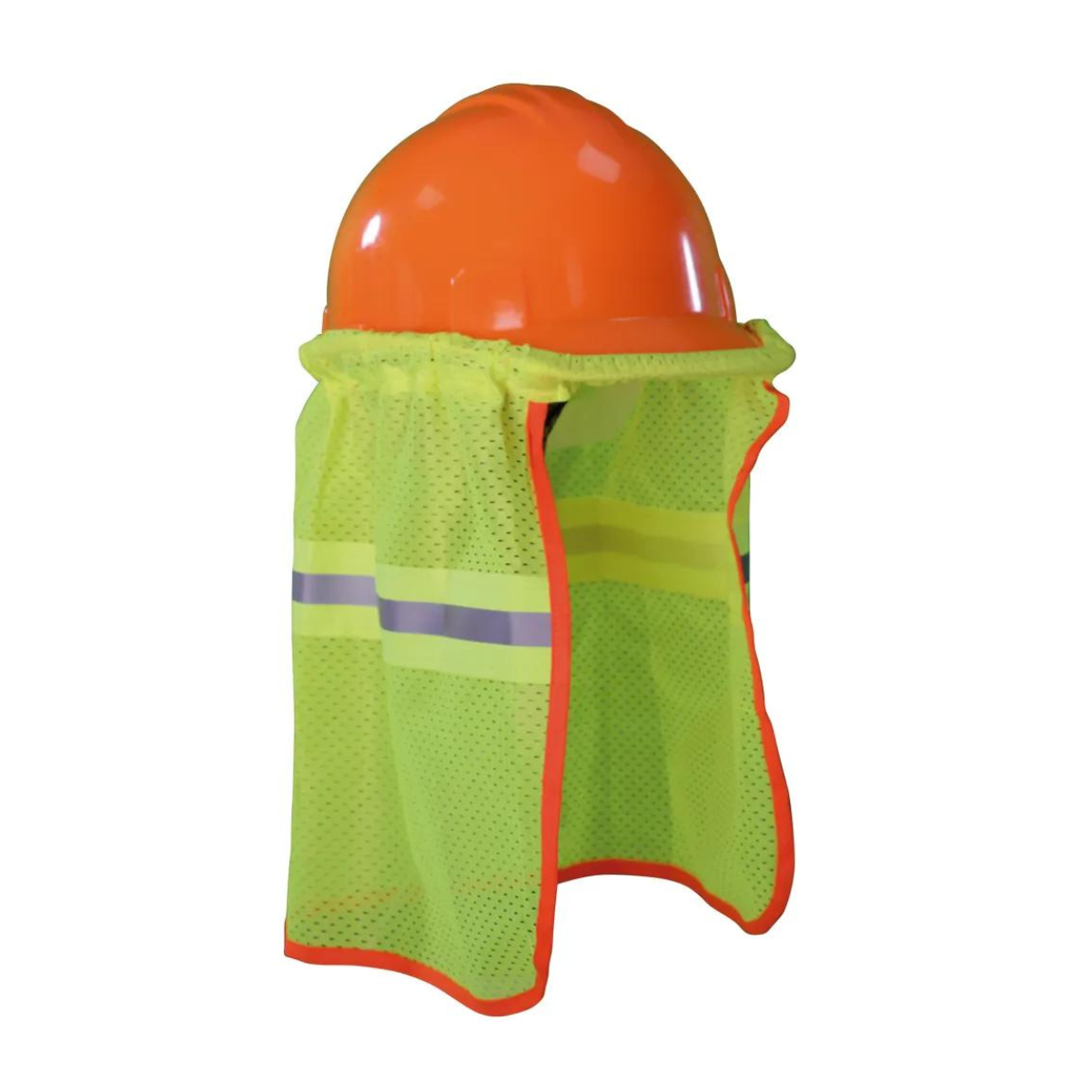Cubre Nuca Elastico Amarillo con Reflejante Para Casco de Seguridad Jy ...
