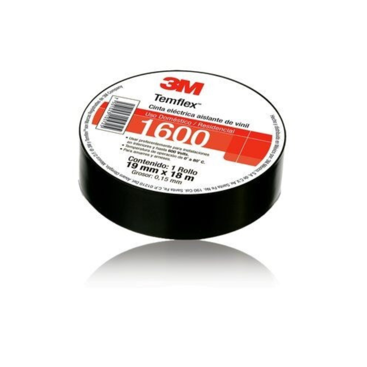 Temflex 155 19 Mm X 18 M Negra Mx 3M TMUU009442573 – HSO Ferreterías